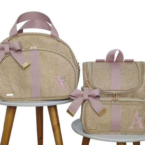 Kit De Bolsas De Bebê Bolsa G É Mochila Luxo Trisset Elo7
