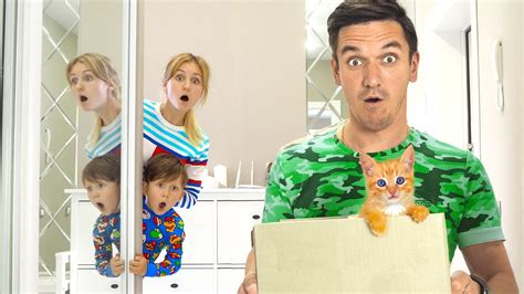 Папа НЕ ХОЧЕТ оставлять КОТЕНКА Что теперь с ним БУДЕТ Для детей For