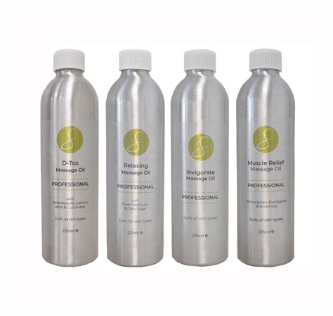 Pre Blended Revive Pack 4 X 225ml Pumps Pre Blended Massage Oils