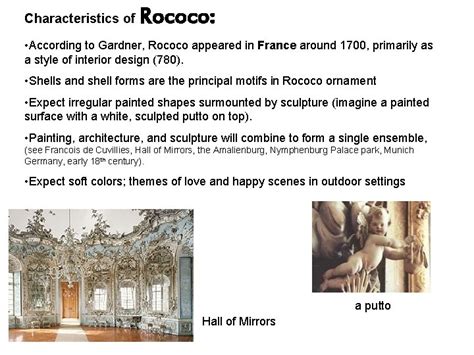 Rococo Characteristics Of Rococo According To Stokstad Rococo