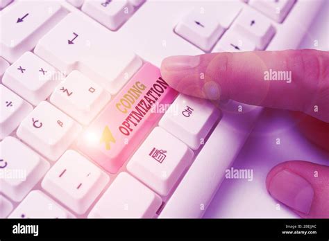 Word Writing Text Coding Optimization Business Photo Showcasing Method Of Code Modification To