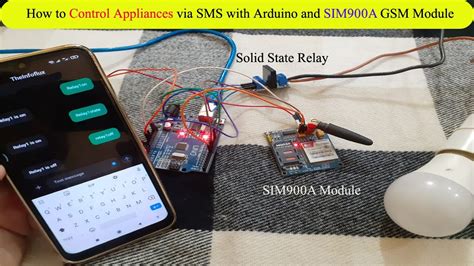 How To Control Appliances Via SMS With Arduino And SIM A GSM Module YouTube