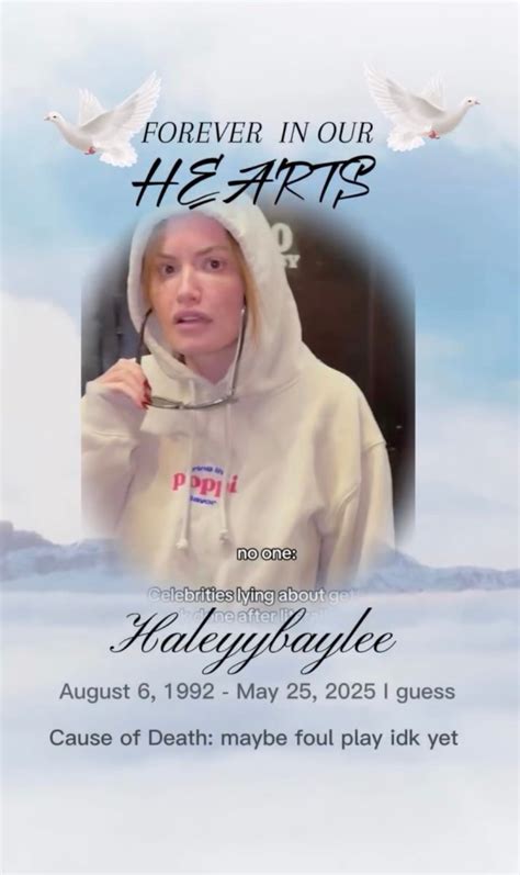 Influencer Haley Kalil Aka Haylee Baylee Breaks Silence On Sick Death