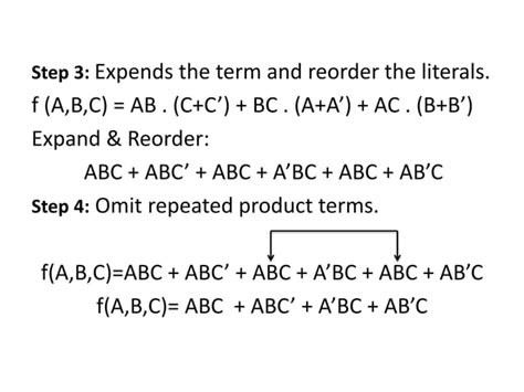 SOP POS Minterm And Maxterm PPT