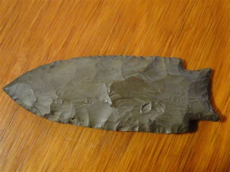 Authentic Benton Indian Arrowhead Artifact Point W Midwest COA 1 5
