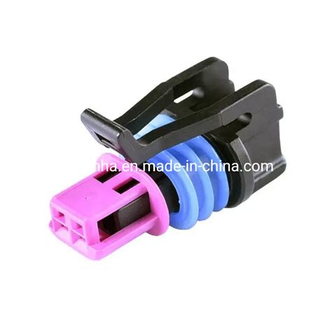 2 Pin Delphi Gt150 Female Connector For Gm Air Temperature Sensor