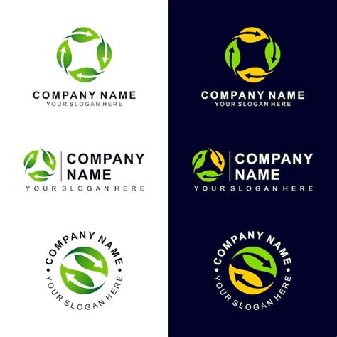 Logotipo De Reciclaje Con Concepto Múltiple Vector Premium