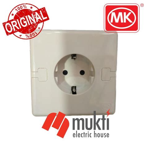 Mk Made In Singapore Ecore 16a Two Pin Earthing Socket Combined