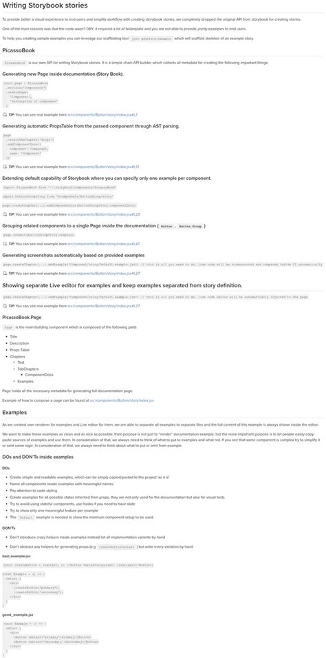 Toptal Picasso Component Encyclopedia Storybook