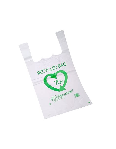 Bolsa PlÁstico Camiseta 70 Reciclado Pack 100 Un