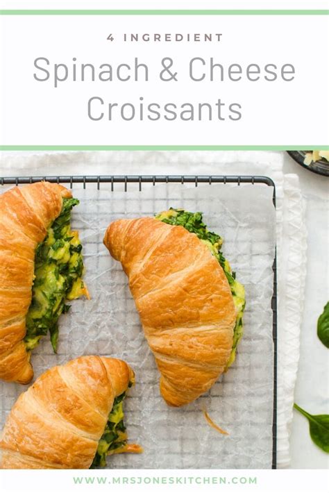 Spinach And Cheese Croissants Mrs Joness Kitchen