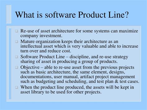 Ppt The Software Product Line Architectures Powerpoint Presentation Free Download Id4164731