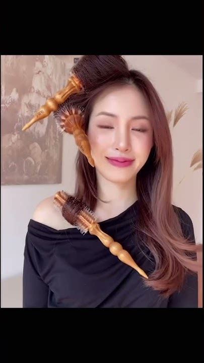 셀프 헤어스타일링 롤빗 사용 Youtube