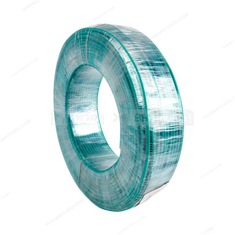 สายไฟ 60227 Iec 01 Thw 1 X 4 ตรมม Nation ยาว 100 เมตร สีเขียว Bnb Home