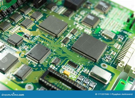 Electronic Circuit Board Part Of Electronic Machine Component Concept Technology Of Computer