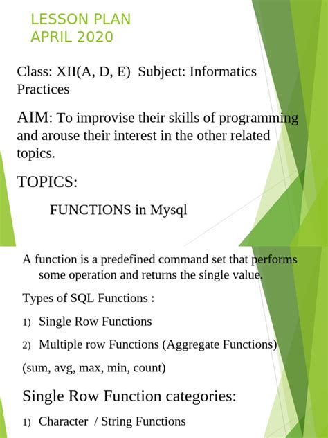 Functions In Mysql Pdf String Computer Science Computer Data