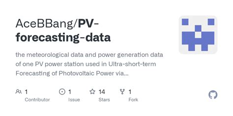 Github Acebbang Pv Forecasting Data The Meteorological Data And