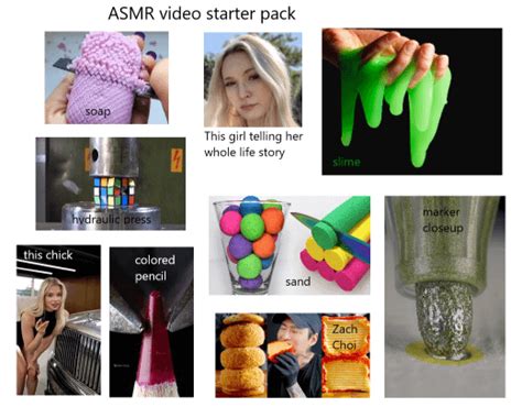 Asmr Video Starter Pack Rstarterpacks