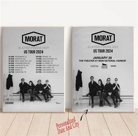 Custom Morat Si Ayer Fuera Hoy US Tour 2024 Poster Etsy