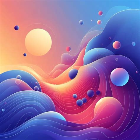 Premium Photo Vector Abstract Gradient Background With Fluid Shapes