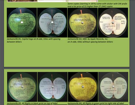 Apple Label Variations Rubber Soul Steve Hoffman Music Forums