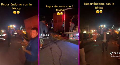 TikTok Viral Chofer Llama A Su Novia En Pleno Accidente Para Que No Se