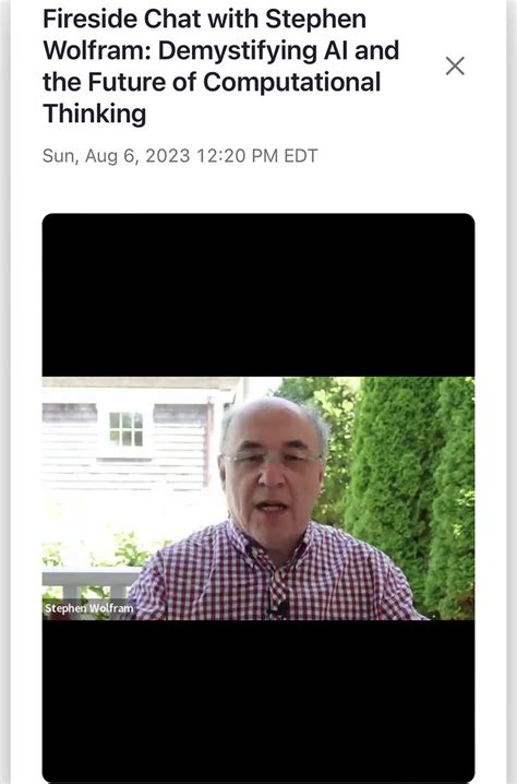 Stephen Wolfram On Computational Thinking