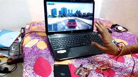 Playing Nfs Game With Hand Gesture Using Arduino And Matlab Youtube