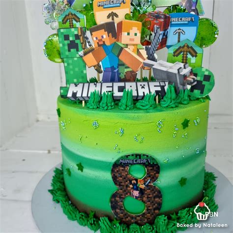 Minecraft Cake Background Minecraft Photo Cake