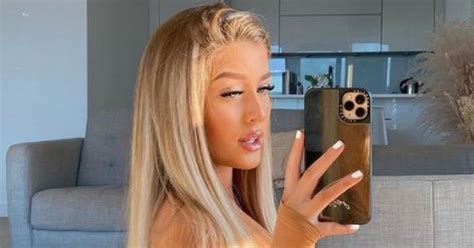Love Island S Jess Gale Flaunts Bum In Skintight Dress As It Clings To
