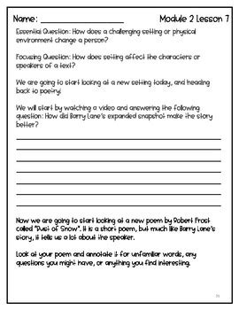 Wit And Wisdom Grade Module Notes Lessons By Take Charge Teaching