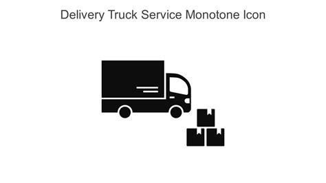 Delivery Truck Service Monotone Icon In Powerpoint Pptx Png And Editable Eps Format PPT Example