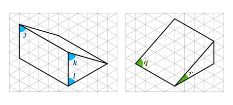 Select All The Labelled Angles On Triangular Prisms That Are Right Angles