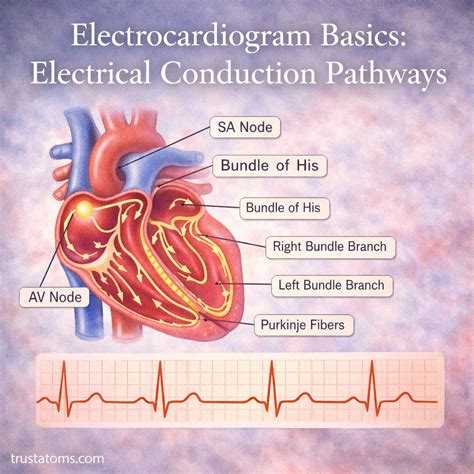 Electrocardiogram Basics Electrical Conduction Pathways Trust Atoms