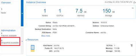 Oracle 18c Cloud Database Cloning By Instance Snapshots Oracledbwr