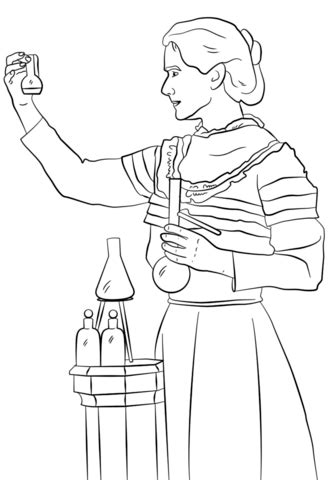 Marie Curie Dibujo Para Colorear Coloring Pages Coloring Books Free
