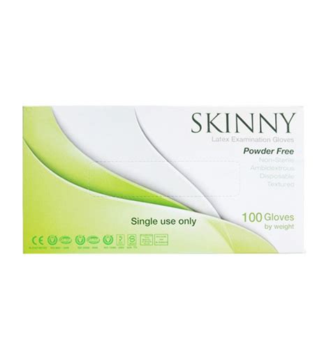 Skinny 의료용 라텍스 장갑 100매 X 10팩 진료용 글러브 티몬