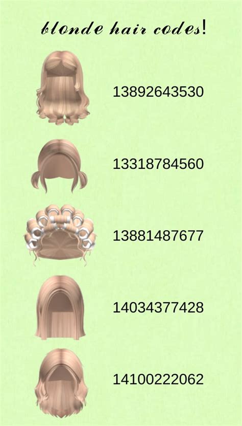 Blonde Hair Roblox Brown Hair Roblox Black Hair Roblox Blone Hair