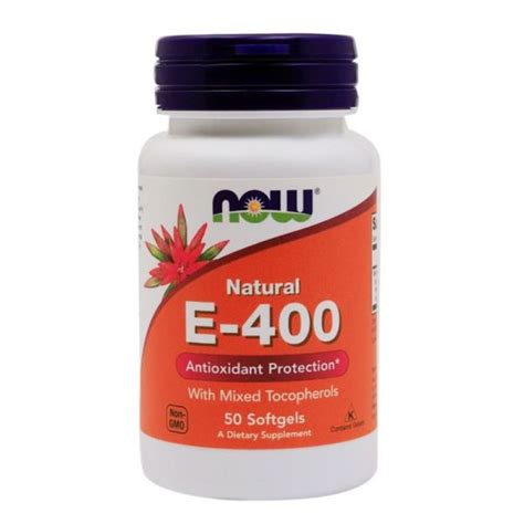 Now Vit E 400mg Softgels 50s
