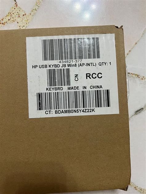 HP Keyboard Wired Computers Tech Parts Accessories Computer Keyboard On Carousell