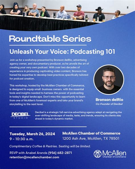 Roundtable Series - Unleash Your Voice: Podcasting 101 - McAllen ...