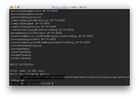 Cordova Changing The Default Debug Keystore For Android Applications Web Niraj