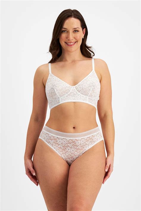Jockey Parisienne Delicate Lace Bralette Womens Crop Wr3m
