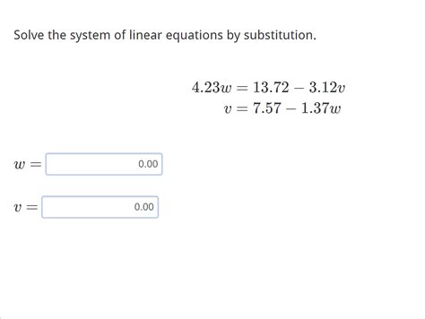 Solved Solve The System Of Linear Equations By Substitution Chegg