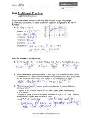 6 4 Additional Practice KEY Pdf Course Hero