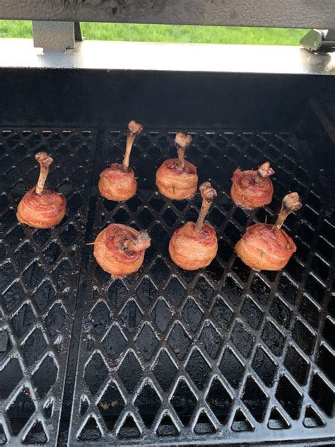 Bacon Wrapped Smoked Lollipop Chicken Rsmoking