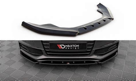 Maxton Design Front Splitter V3 Audi A4 S Line S4 B8 Facelift
