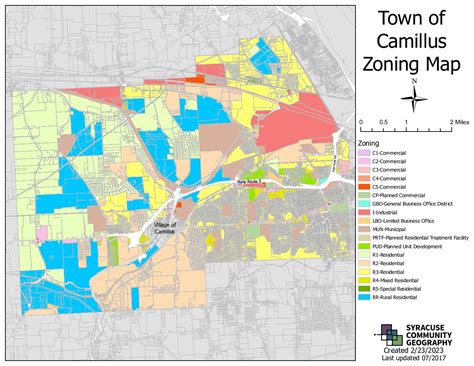 Town Of Camillus Zoning Pdf Map Syracuse Community Geography