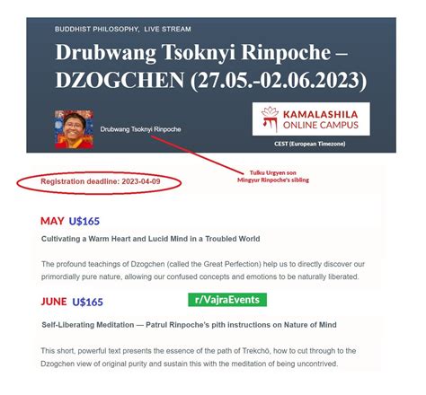 Dzogchen Teachings From Tsoknyi Rinpoche Oustanding Lama For May