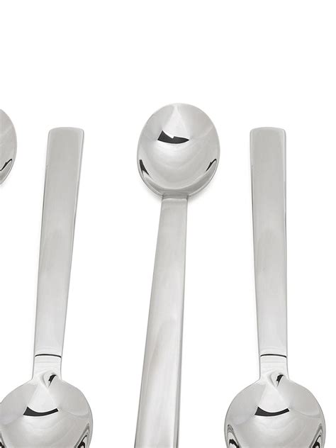 Alessi Rundes Modell 24 Piece Cutlery Set Silver FARFETCH